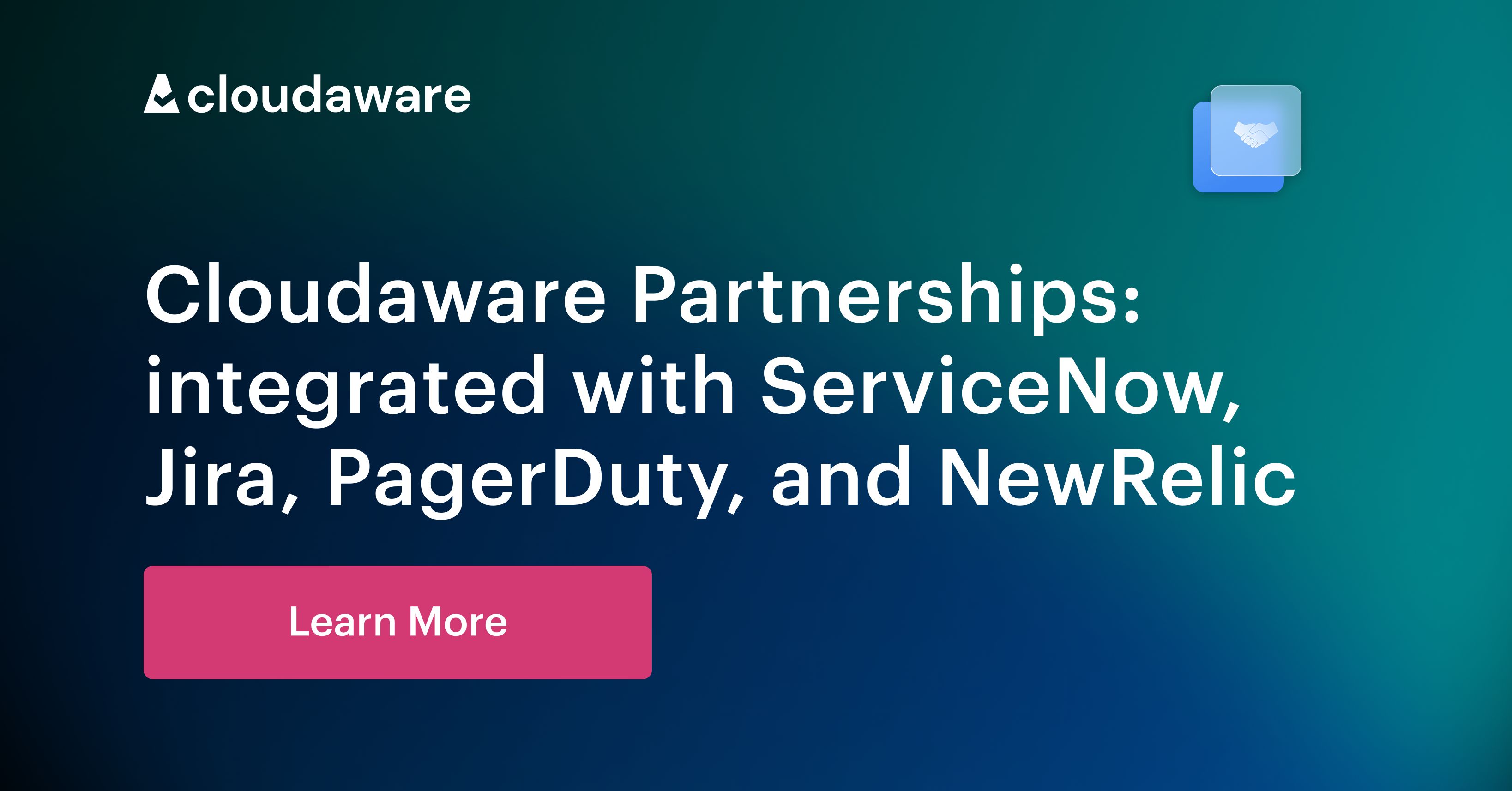 Cloud Management Partnerships | ServiceNow Store | Jira | PagerDuty