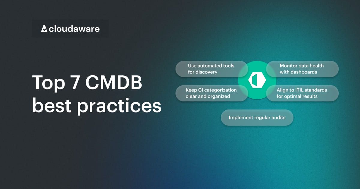 Top 7 CMDB best practices for your 2025 [Tech Expert Review]